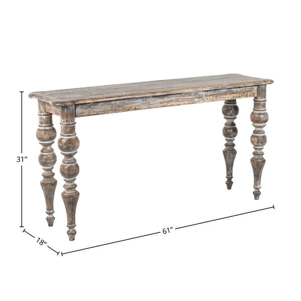 Kaia 61" Wide Console Table, Gray Black - Bed Bath & Beyond - 34348483